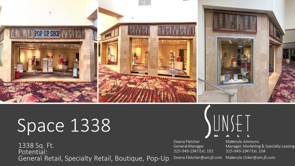 Pop-Up Shop | Sunset Mall